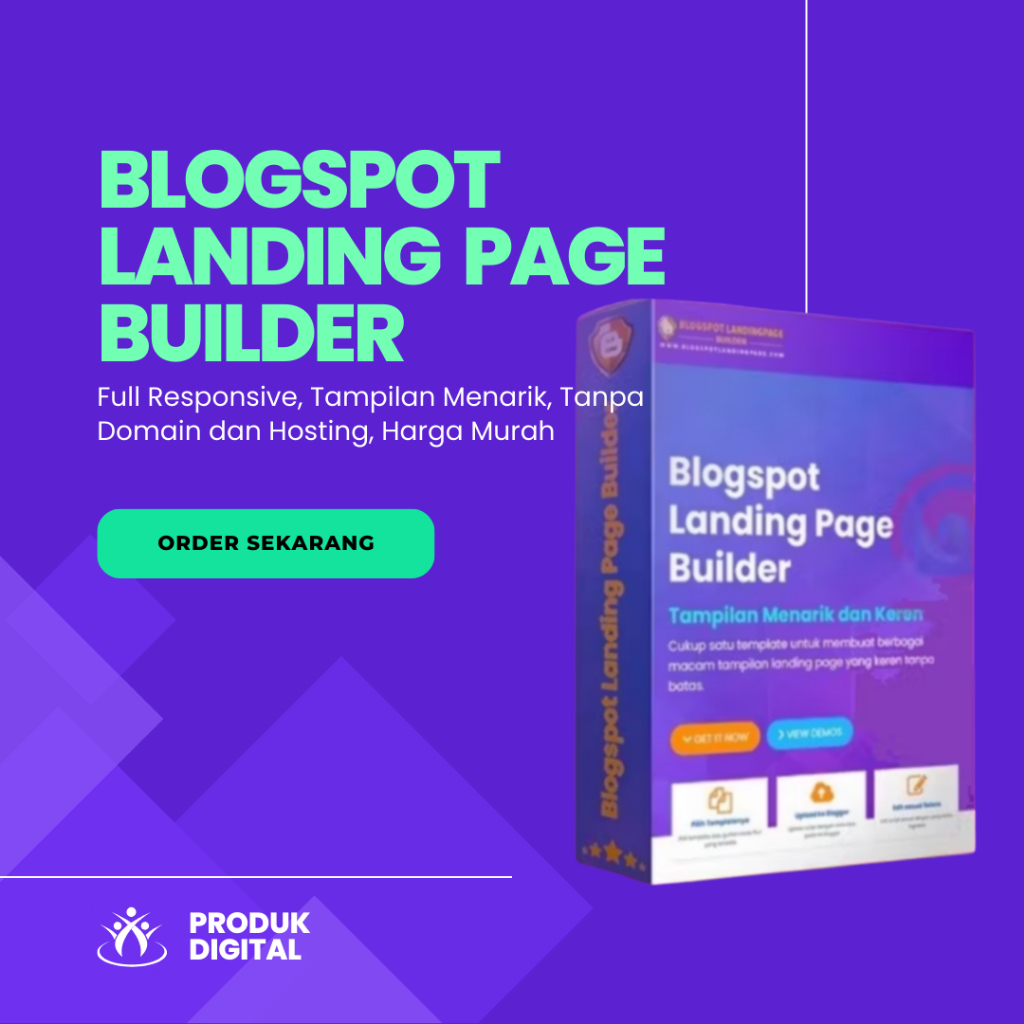 Jual Blogspot Landing Page Template - Unlimited Keren Design for ...
