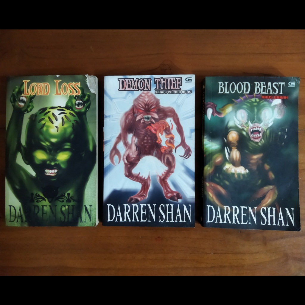 Jual Novel Darren Shan Paket 3 Buku Lord Loss-Demon Thief-Blood Beast ...