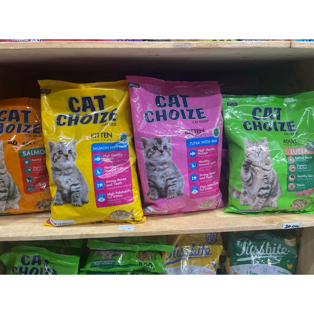 Jual CAT CHOIZE Cat Food Makanan Kucing 800G & 1KG All Varian | Shopee ...