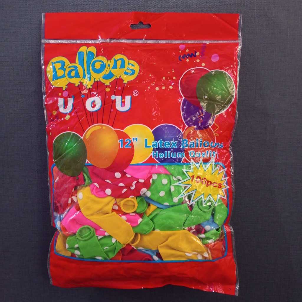 Jual PAKET 1 PACK (@100pcs) BALON POLKADOT - BALON LATEX - BALON KARET ...