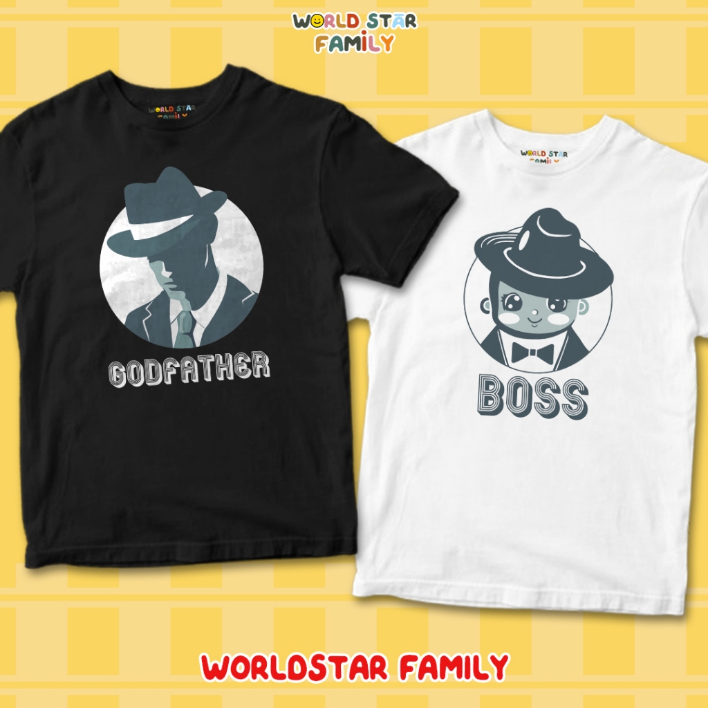 Jual WSF Kaos Keluarga Couple GODFATHER Baju Hari Ayah Terbaru Bahan ...