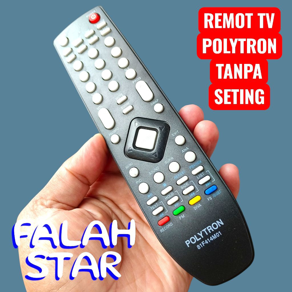 Jual remot tv led polytron tanpa seting cocok untuk tv digital dan ...