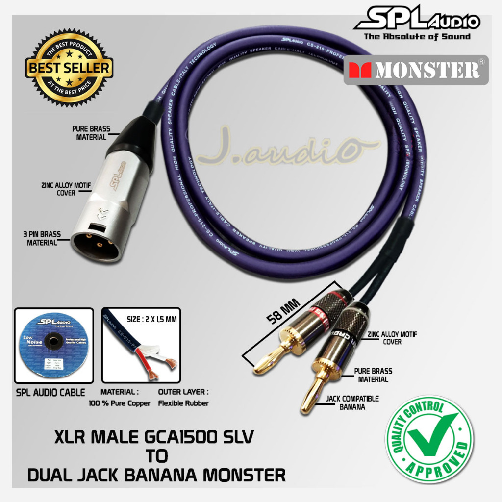 Jual SPL AUDIO CS-215 - Kabel sound / kabel mixer speaker terbaik 1x ...
