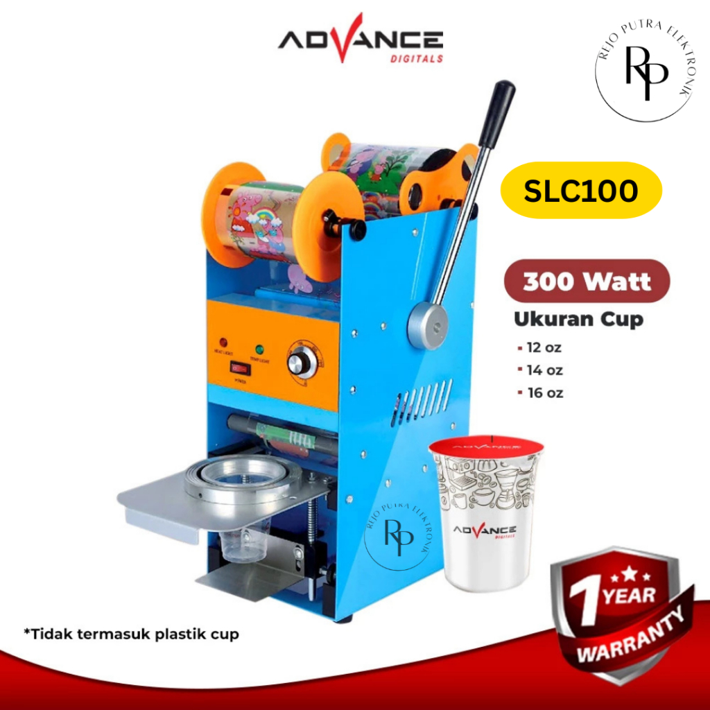 Jual MESIN CUP SEALER ADVANCE SLC100 PRESS TUTUP GELAS MINUMAN PLASTIK ...