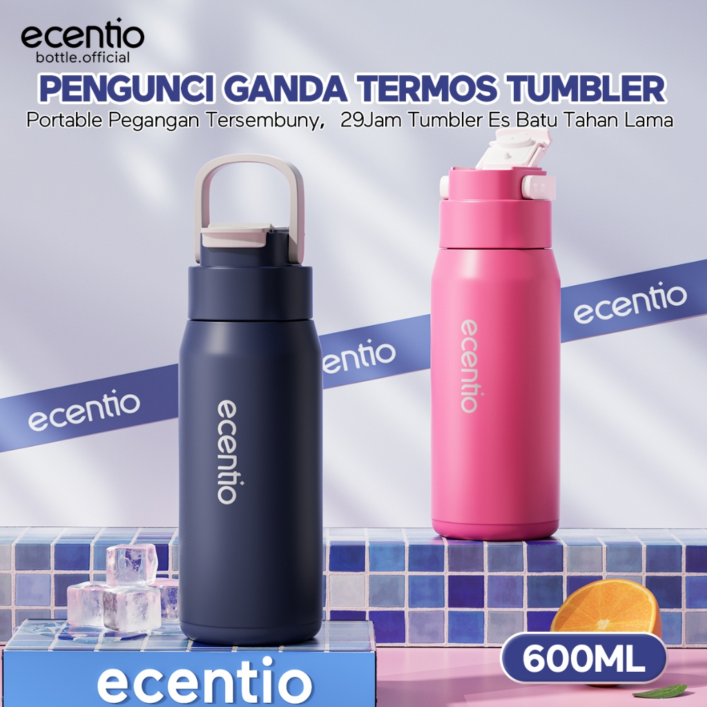 Jual [Pegangan Tersembuny] ecentio termos air panas 600ml Termos ...