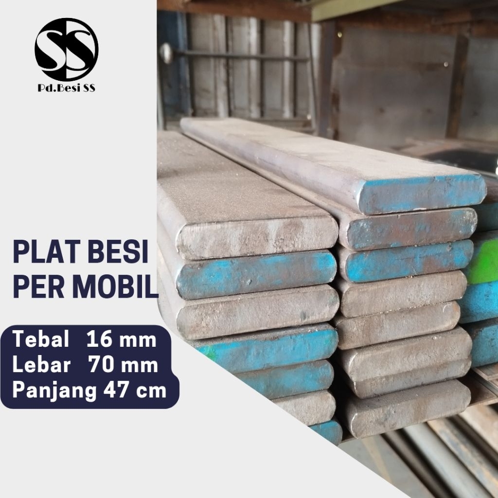 Jual Plat Besi Per Mobil Tebal 16 mm Lebar 70 mm Panjang 47 cm | Shopee ...