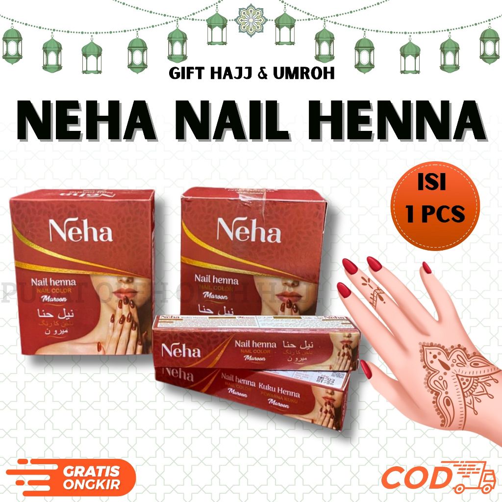 Jual NEHA HENNA 1 PCS HENNA KUKU NEHA NAIL WARNA LENGKAP I PACAR KUKU ...