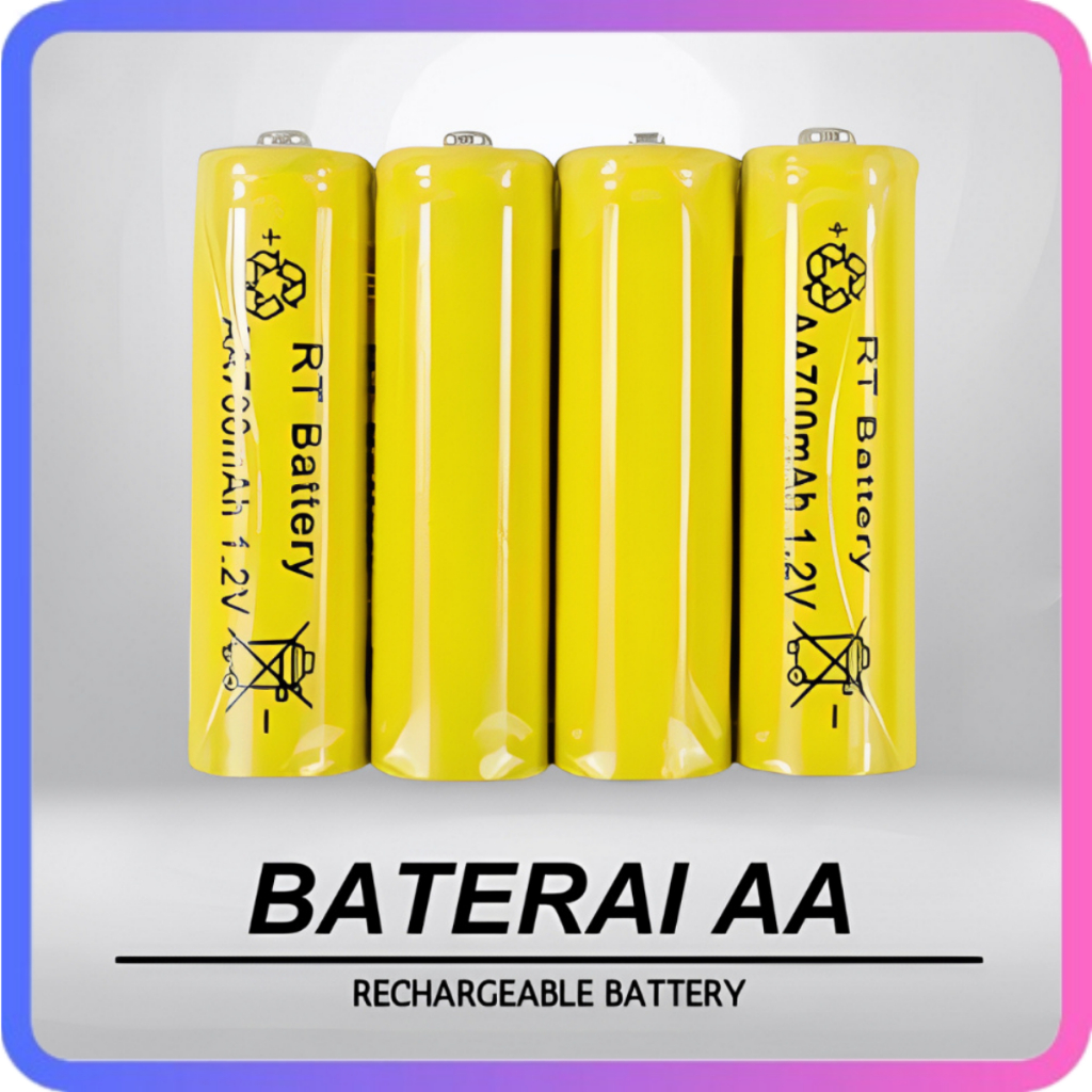 Jual Baterai Rechargeable AA Ni-CD 1.2V 700mAh Baterai Cash Charger ...