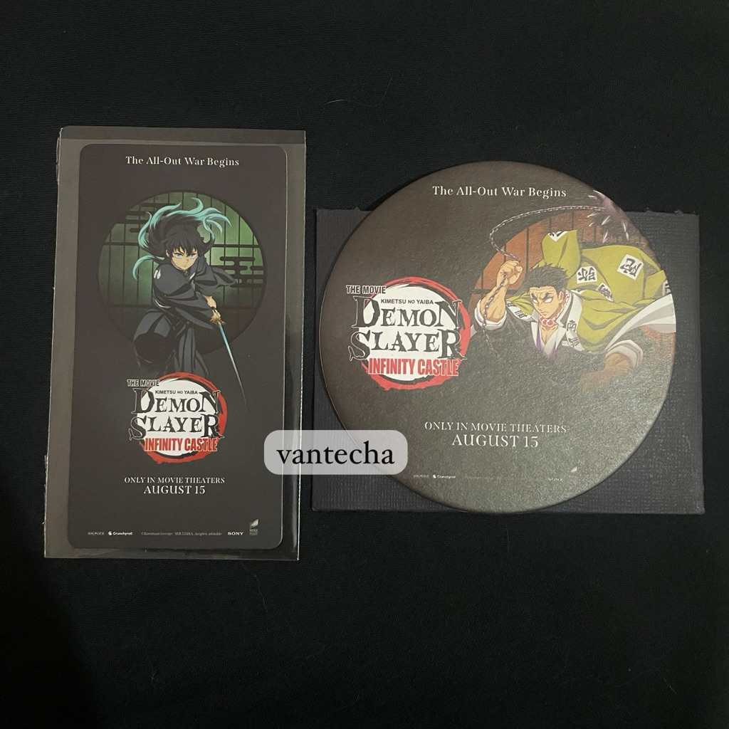 Jual READY Family mart x Demon slayer collectible ticket pin card MUZAN ...