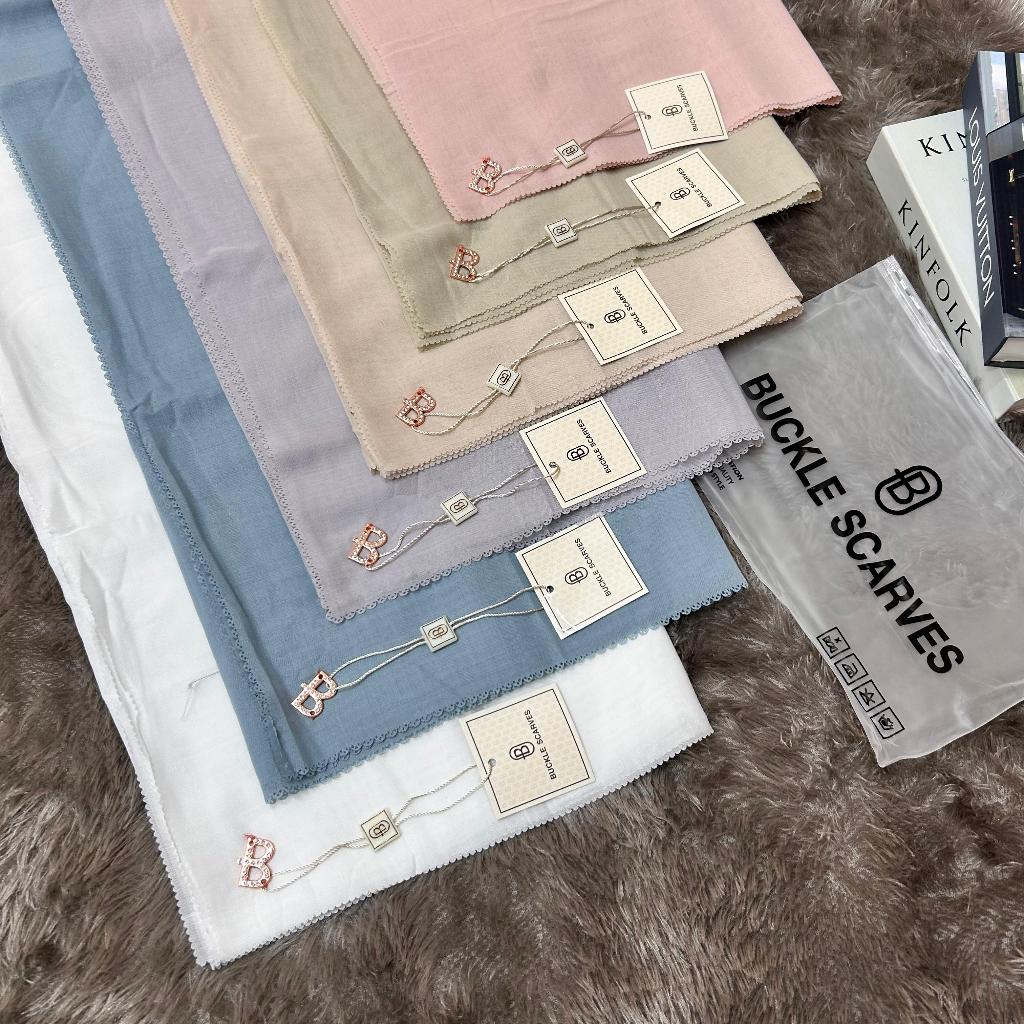 Jual Hijab SegiEmpat Voal Premium Olive Buckle Scarves Polos With Pouch ...