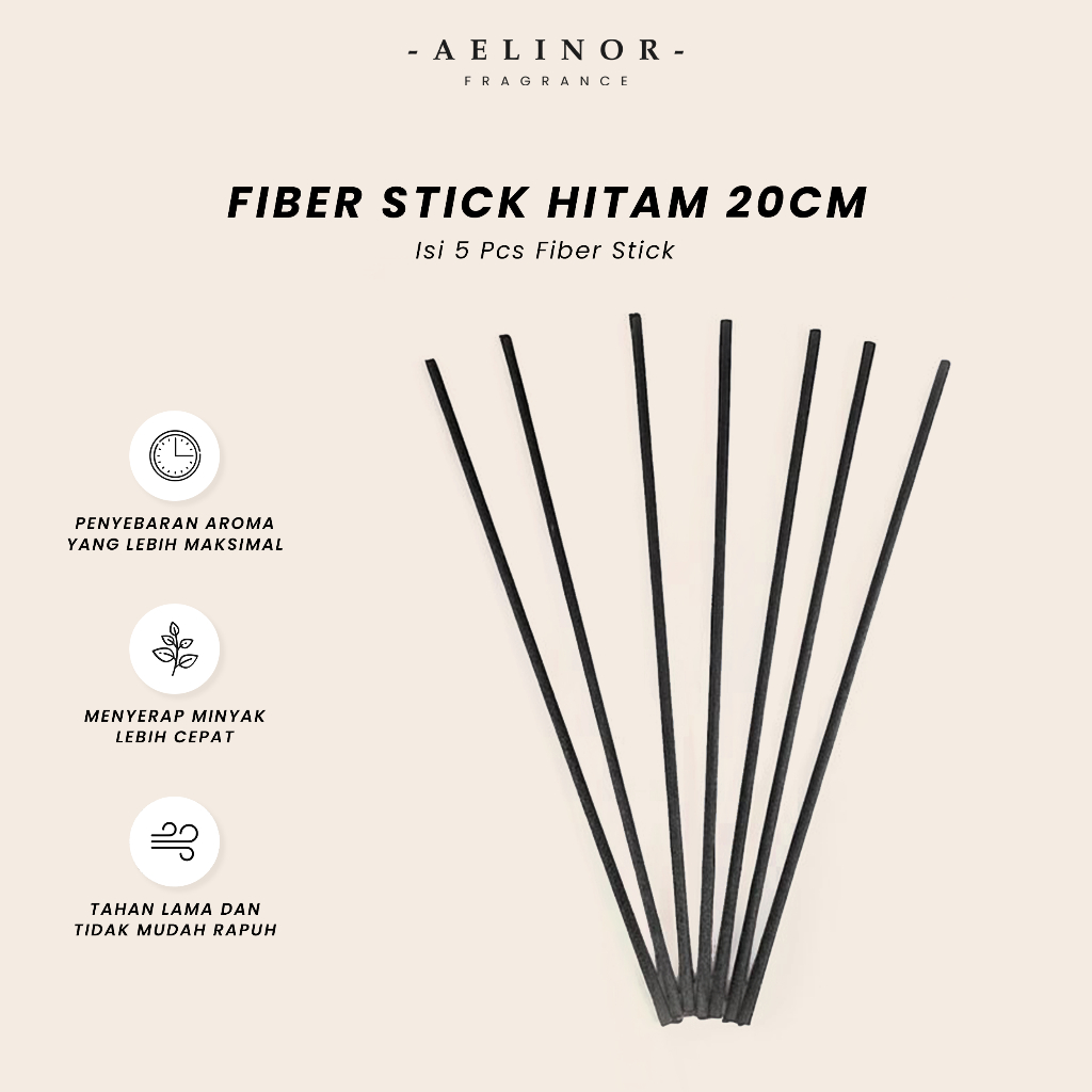 Jual Aelinor Fiber Stick 20CM Reed Diffuser Isi 5 Pcs Batang Diffuser ...