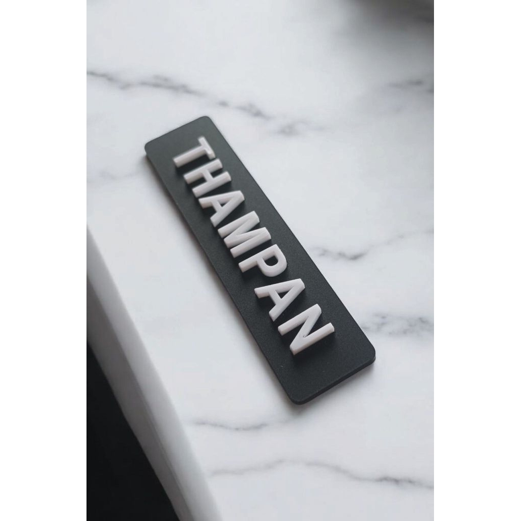 Jual Name Tag Papan Nama Dada Model timbul 3D | Shopee Indonesia