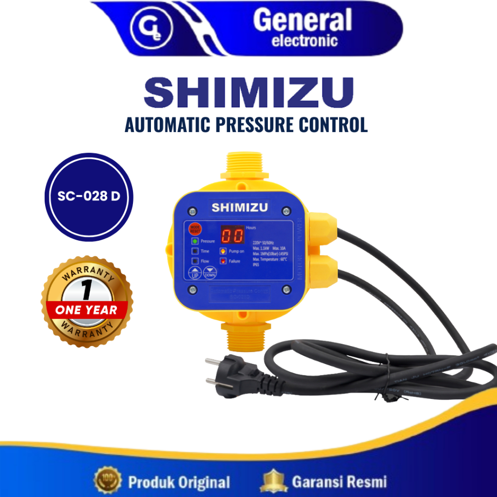 Jual Shimizu Peranti Otomatis Pompa Air / Otomatis Pressure Control SC-028 D | Shopee Indonesia