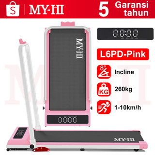 Jual MY-HI Treadmill Listrik Pink Walking Pad Running Treadmill ...