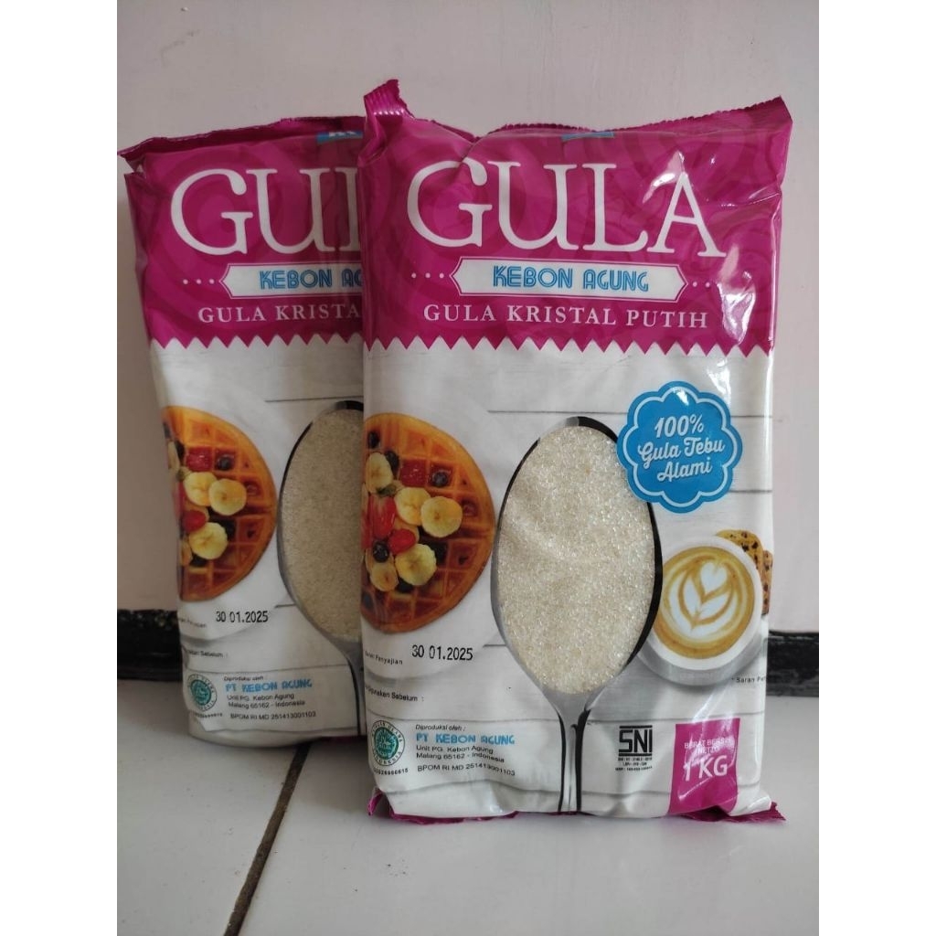 Jual GULA PASIR KBA KEMASAN 1KG | Shopee Indonesia