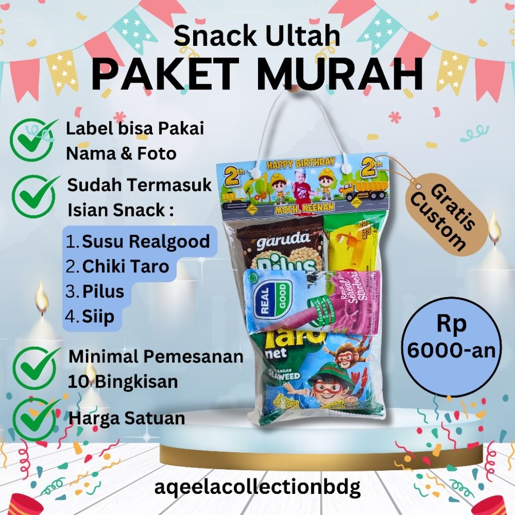 Jual SNACK ULTAH - PAKET MURAH | Shopee Indonesia