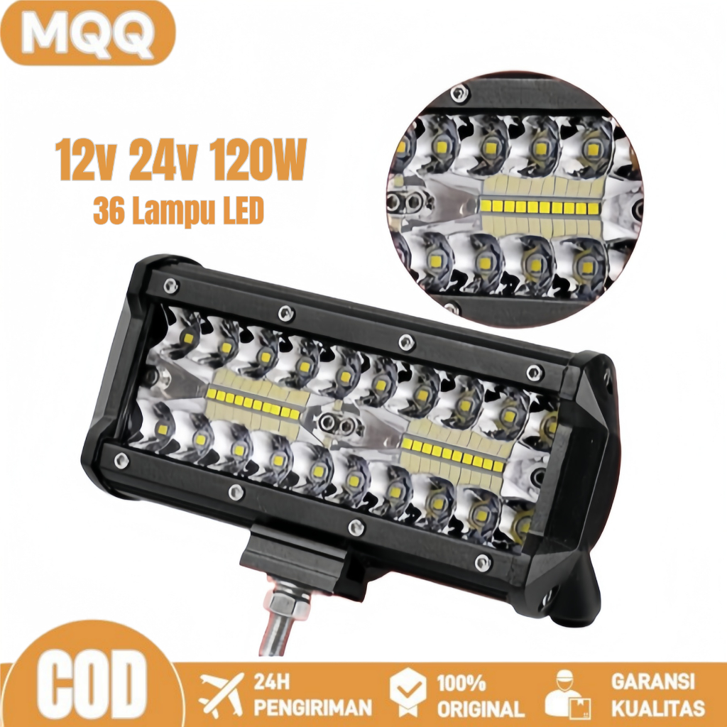 Jual 【COD】2PCS Mobil yang dipimpin bar lampu offroad 4x4 lampu kabut ...