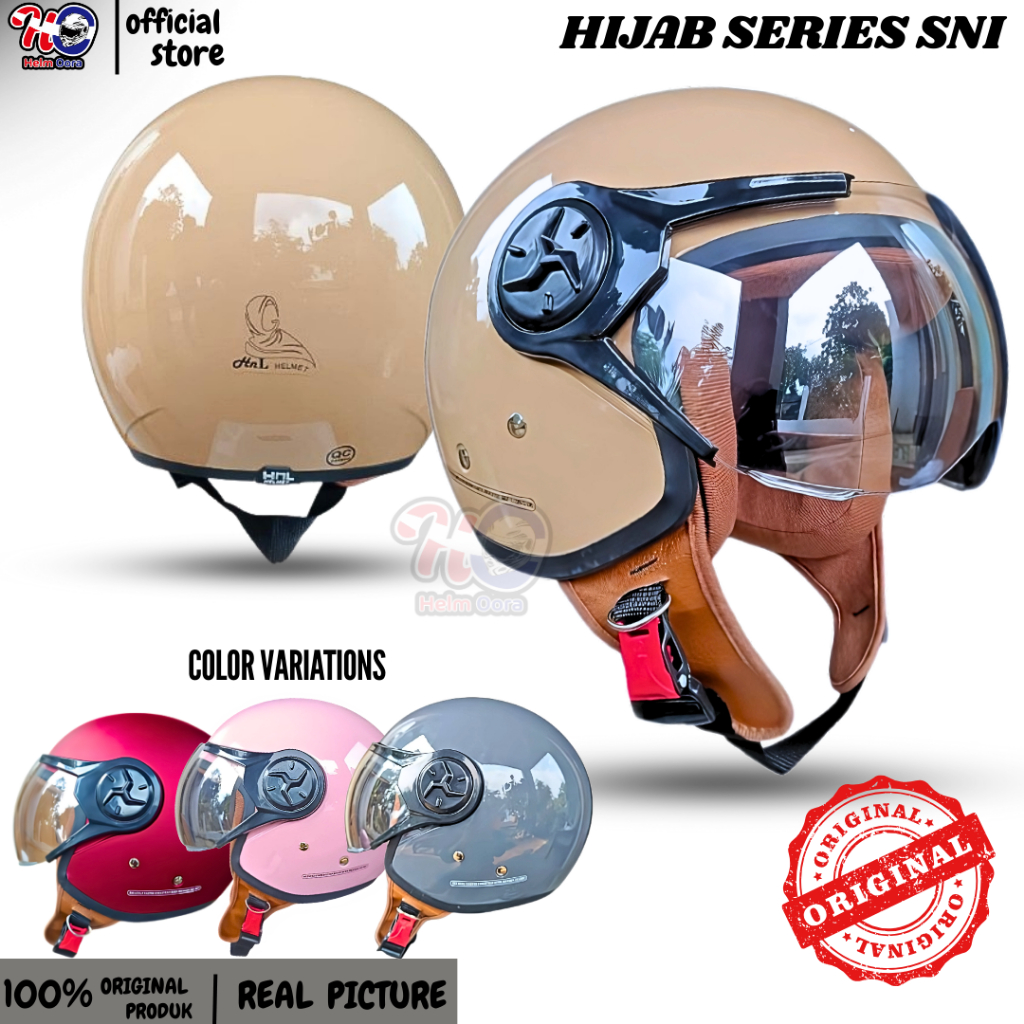 Jual Helm Retro Hijab Half Face Bipplast Fantasy Helem Wanita Cepol SNI Original Cargloss ...