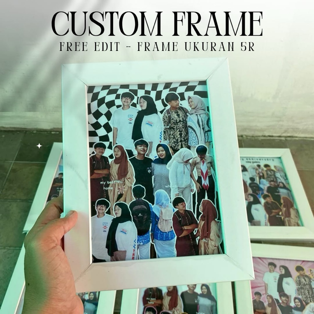Jual WORDGIFT Custom Frame Kolase Foto 5R |Custom Bingkai Foto Kolase ...