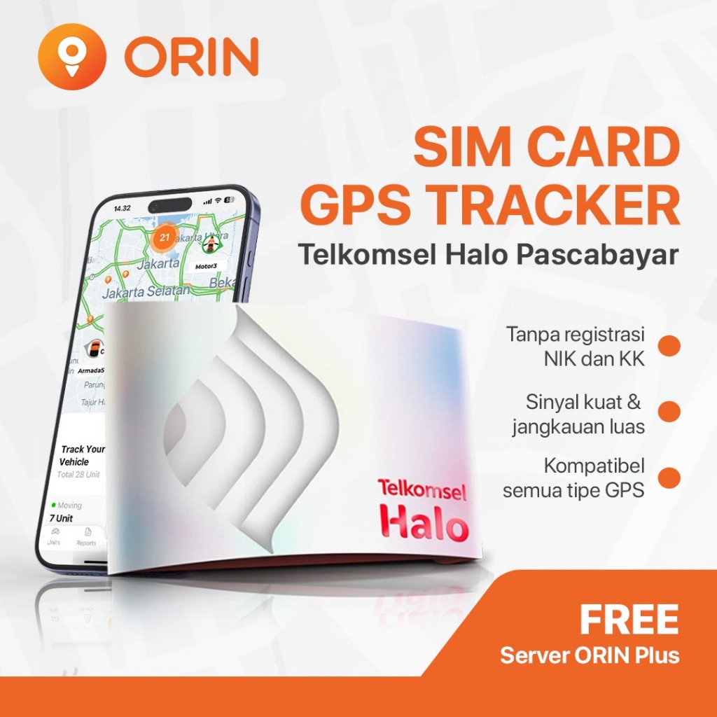 Jual ORIN VASTEL SIM Card Telkomsel Khusus GPS Tracker Semua Merk Tanpa ...