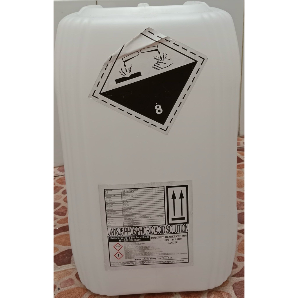 Jual ASAM FOSFAT 35Kg H3PO4 phosphoric acid 85% food grade asam pospat ...
