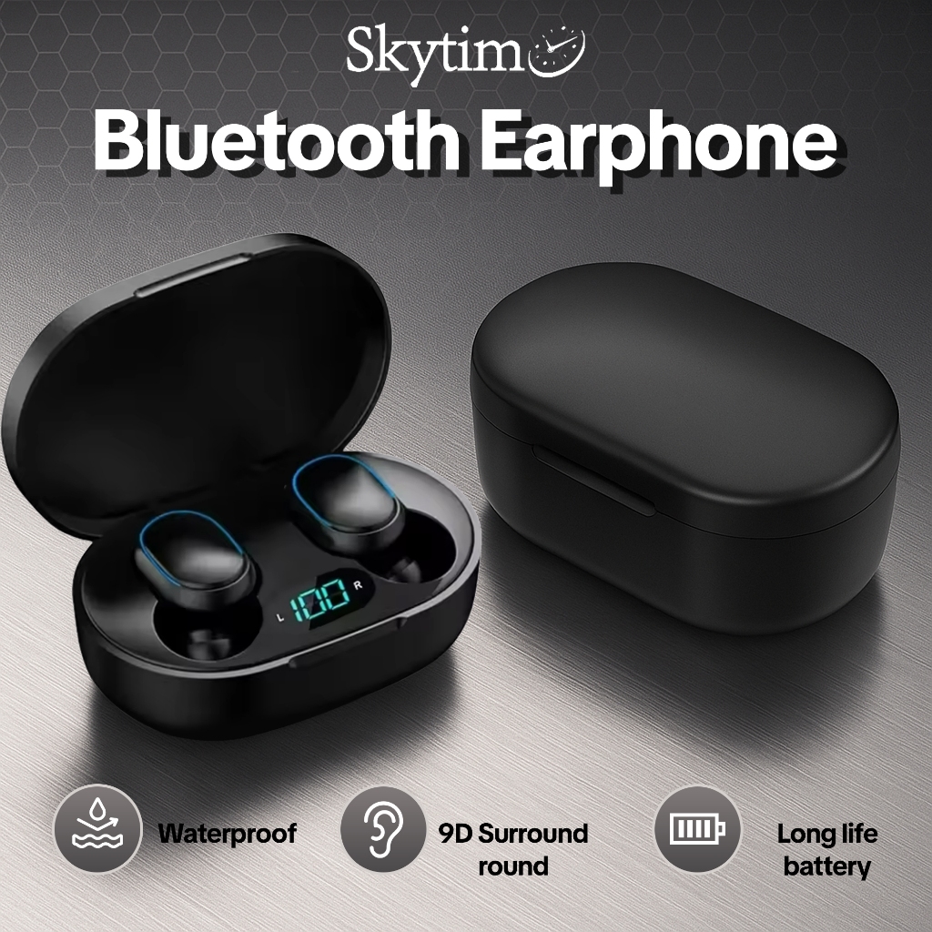 Jual Skytime Click Button Headset Bluetooth TWS T10 Bluetooth Version 5 ...