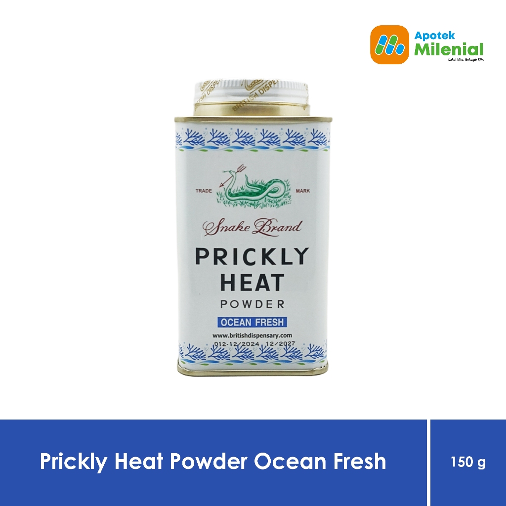 Jual Snake Brand Prickly Heat Ocean Fresh Powder 150 g | Shopee Indonesia