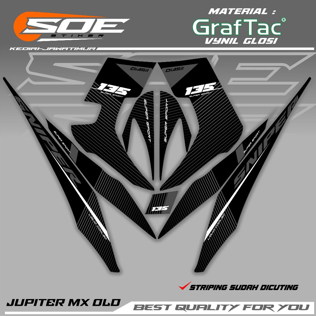 Jual STRIPING JUPITER MX OLD 135 sniper 135 / 135lc malaysia / sniper ...