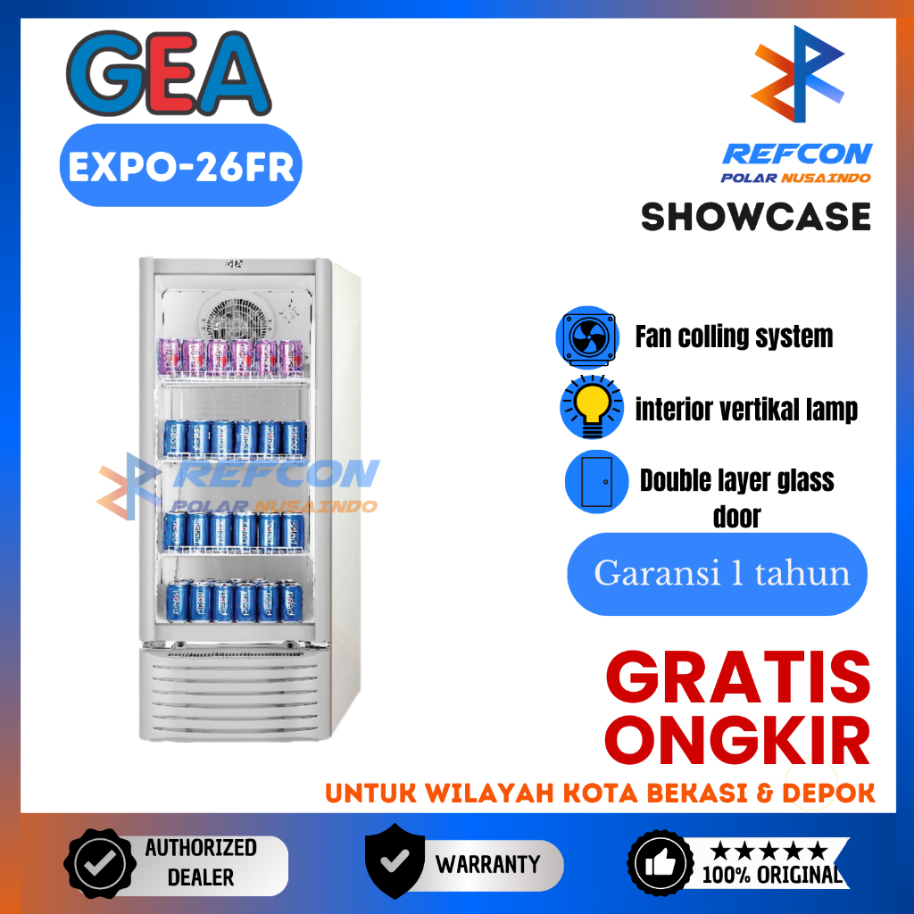 Jual Showcase GEA EXPO 26FR / EXPO 26 FR [3 Rak] | Shopee Indonesia