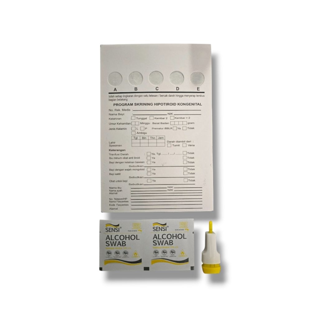 Jual Kertas SHK Kit + Alkohol Swab dan Lancet Acti Lance Comfoty 17G ...