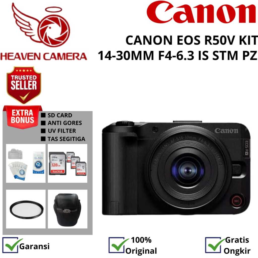Jual CANON EOS R50 V RF-S KIT 14-30MM F4-6.3 MIRRORLESS CAMERA / CANON ...