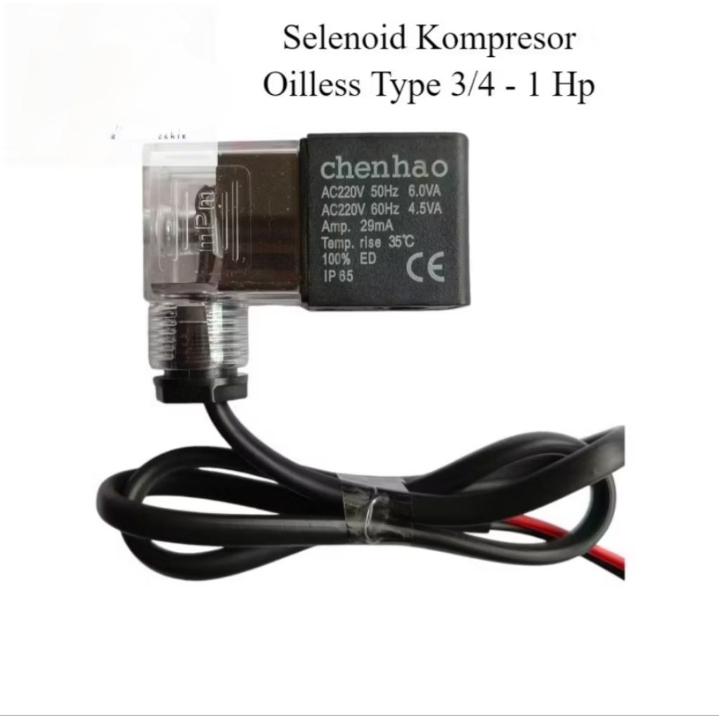 Jual Selenoid Valve Otomatis Oiless 3/4-1 HP 220 V AC Relay Selenoid ...