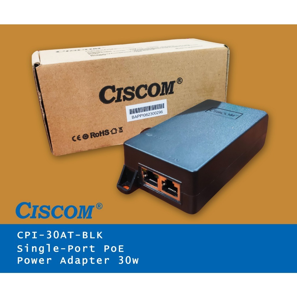 Jual Ciscom CPI-30AT Single-port PoE Power Adapter 30W | Shopee Indonesia