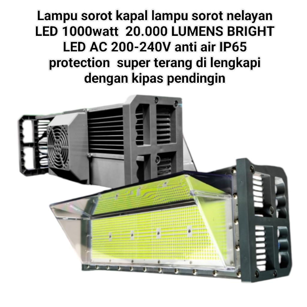Jual Lampu sorot kapal lampu sorot nelayan 1000watt BRIGHT LED AC 200 ...