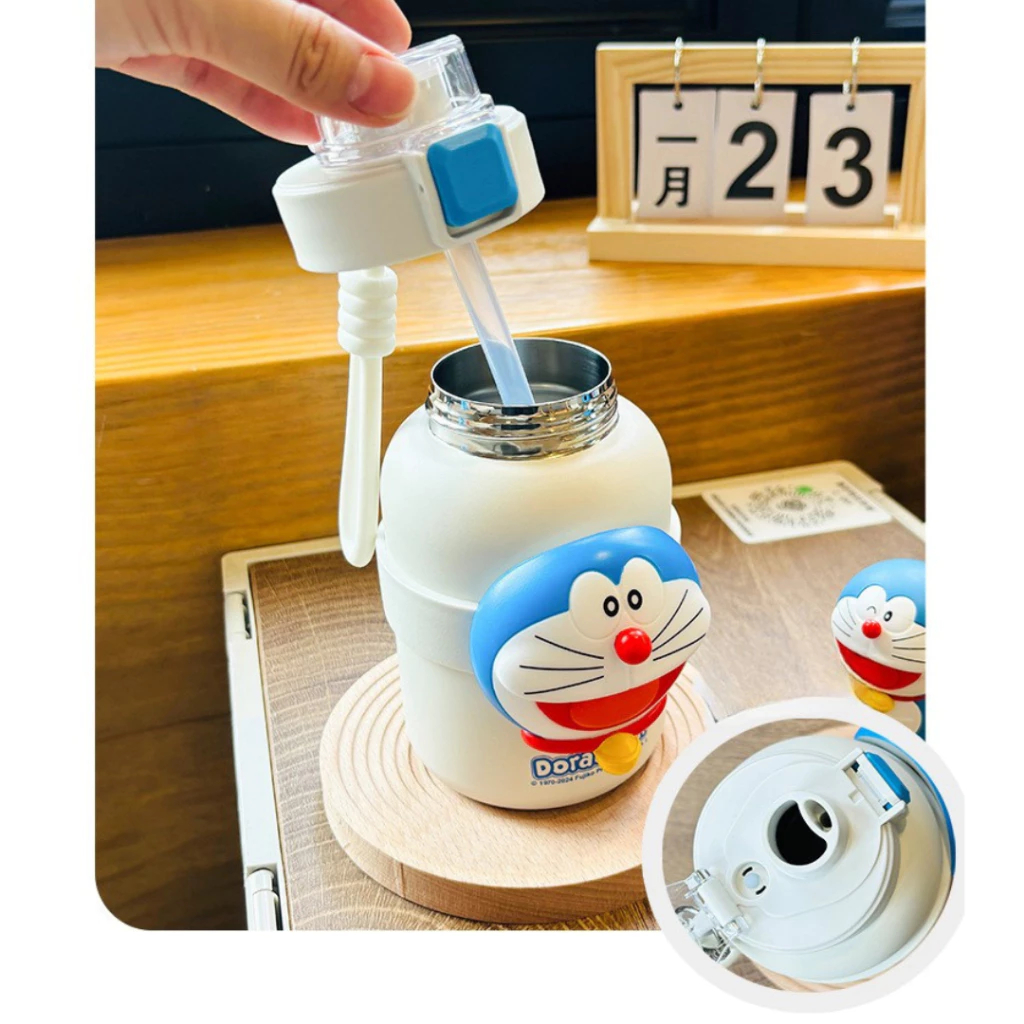 Jual Doraemon Cute Fun Thermos Stainless Steel Bottle 650ML -Tumbler ...