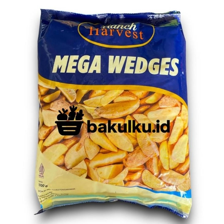Jual Kentang Goreng Ranch Harvest Mega Wedges 1kg | Shopee Indonesia