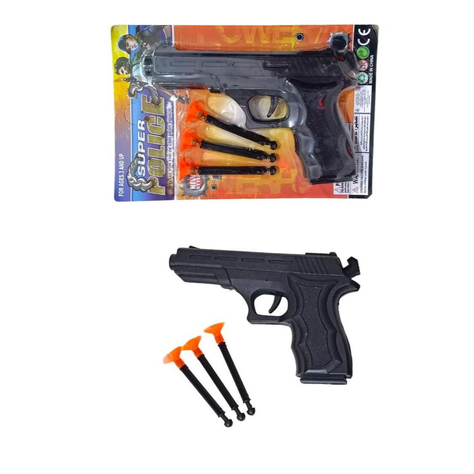 Jual SUPER POLICE tembakan panah MAINAN PISTOL ANAK TEMBAKAN PELURU ...