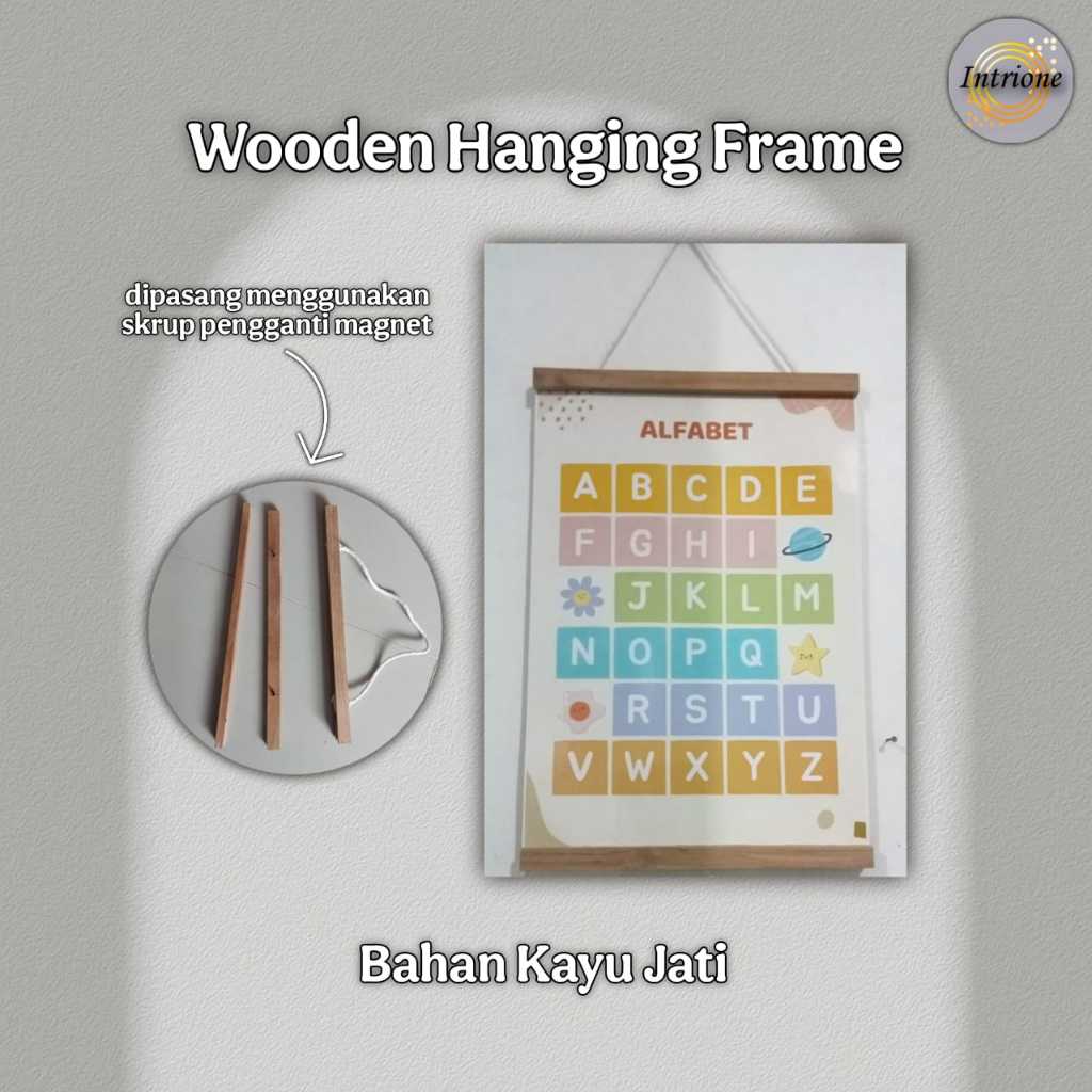 Jual Hanging Frame - Bingkai Poster Gantung Atas Bawah - Bingkai Kayu ...