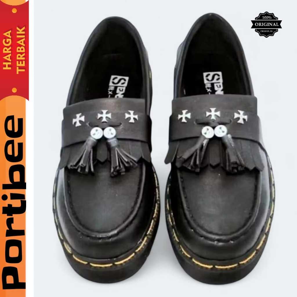Jual Sepatu Loafers Skena Pria Formal Casual Docmart Spike Misfits RBY ...