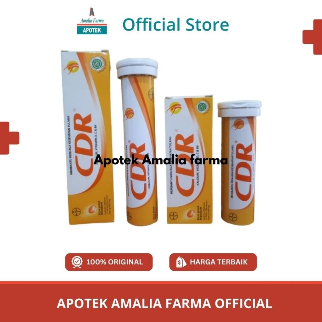 Jual CDR EFFERVESCENT isi 10 tablet Rasa jeruk | Shopee Indonesia