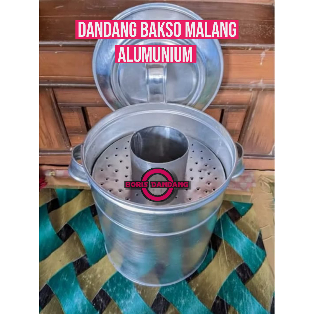 Jual Dandang Bakso Panci Bakso Malang Dandang Aluminium Uk 25 26 30 32 ...