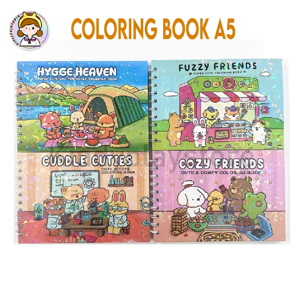 Jual Coloring Book Girl Moment / Cozy Friend / Buku Mewarnai Ukuran A5 ...