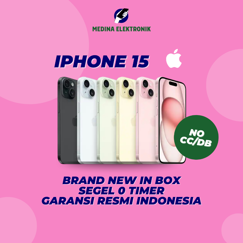 Jual APPLE IPHONE 15 128GB NEW BNIB SEGEL GARANSI RESMI | Shopee Indonesia