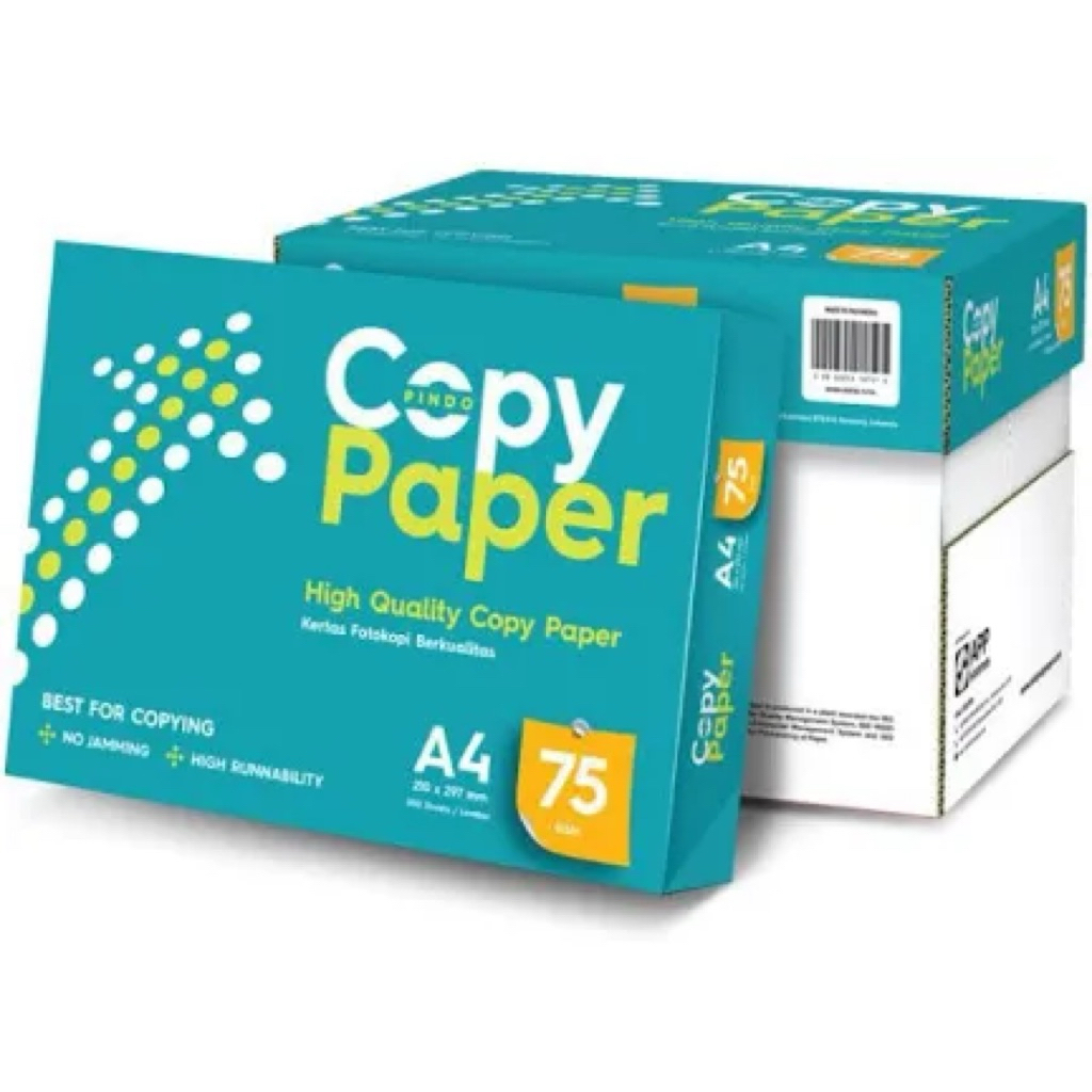 Jual kertas hvs copy paper A4 75g 1 dus isi 5rim | Shopee Indonesia