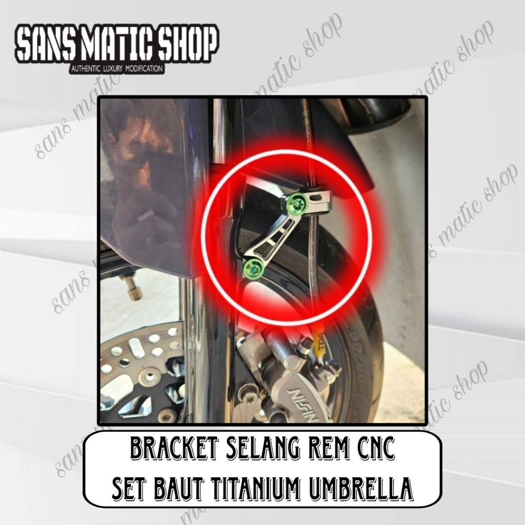 Jual BRACKET SELANG REM CNC BAUT TITANIUM BIG | Shopee Indonesia