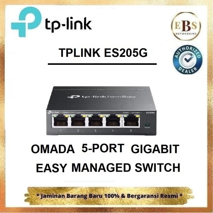 Jual TpLink ES205G Omada 5-Port Gigabit Easy Managed Switch | Shopee ...