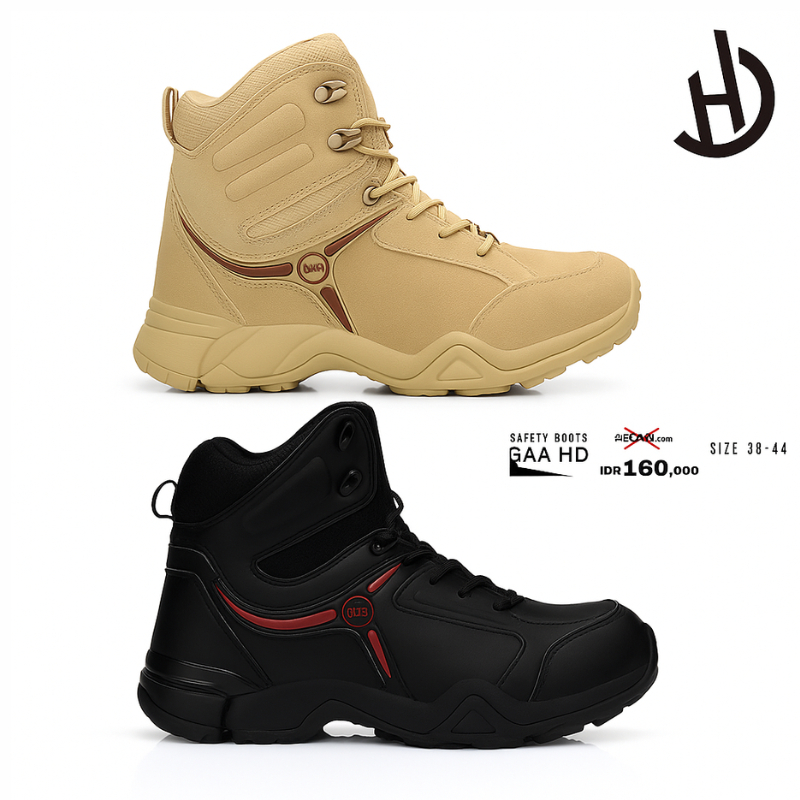 Jual Owners HD 5AA Sepatu Safety Ujung Besi Anti Paku Sepatu Pdl Pdh ...