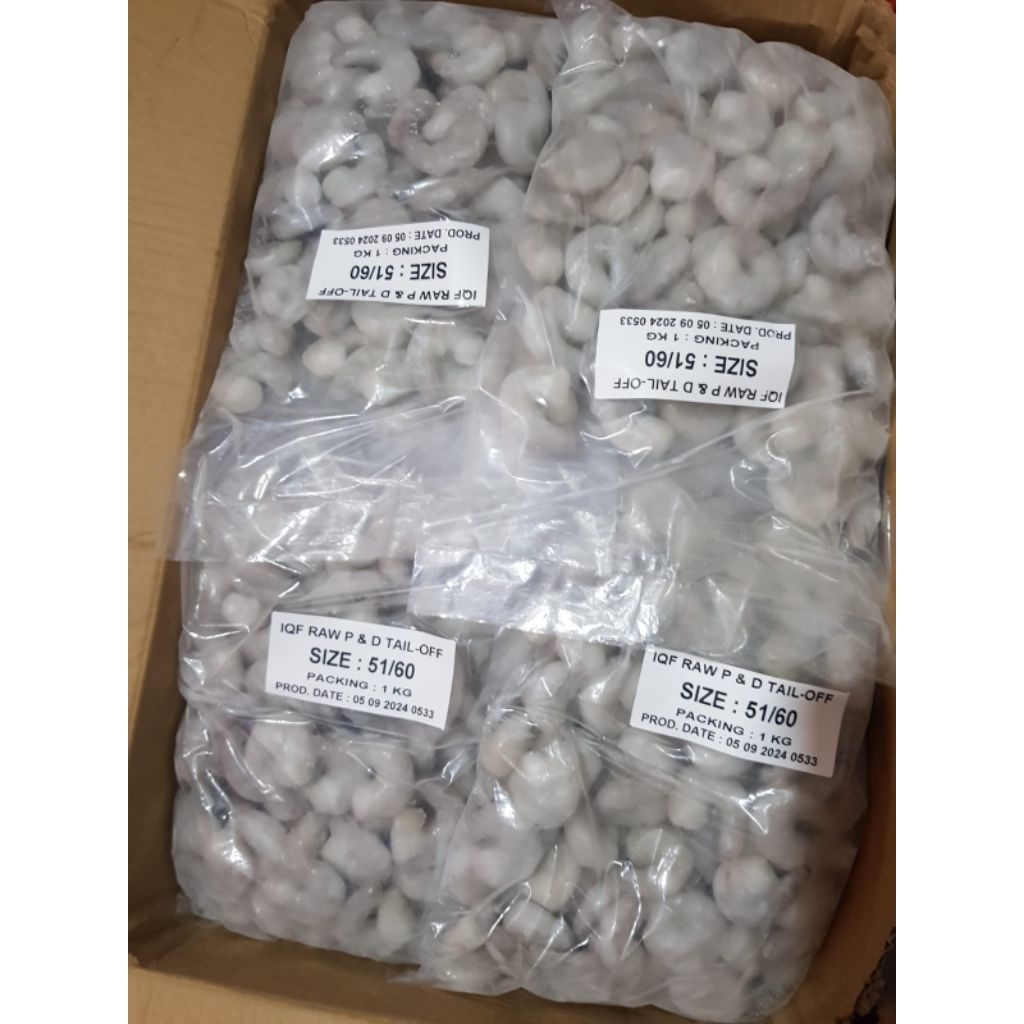 Jual Udang pnd size 51-60 / Udang kupas bersih @1kg | Shopee Indonesia