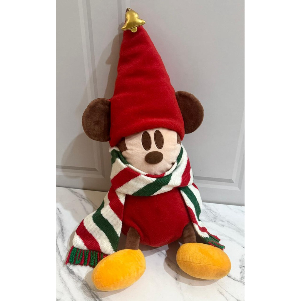 Jual Boneka Plushie Mickey Mouse Christmas Festive Winter Limited ...