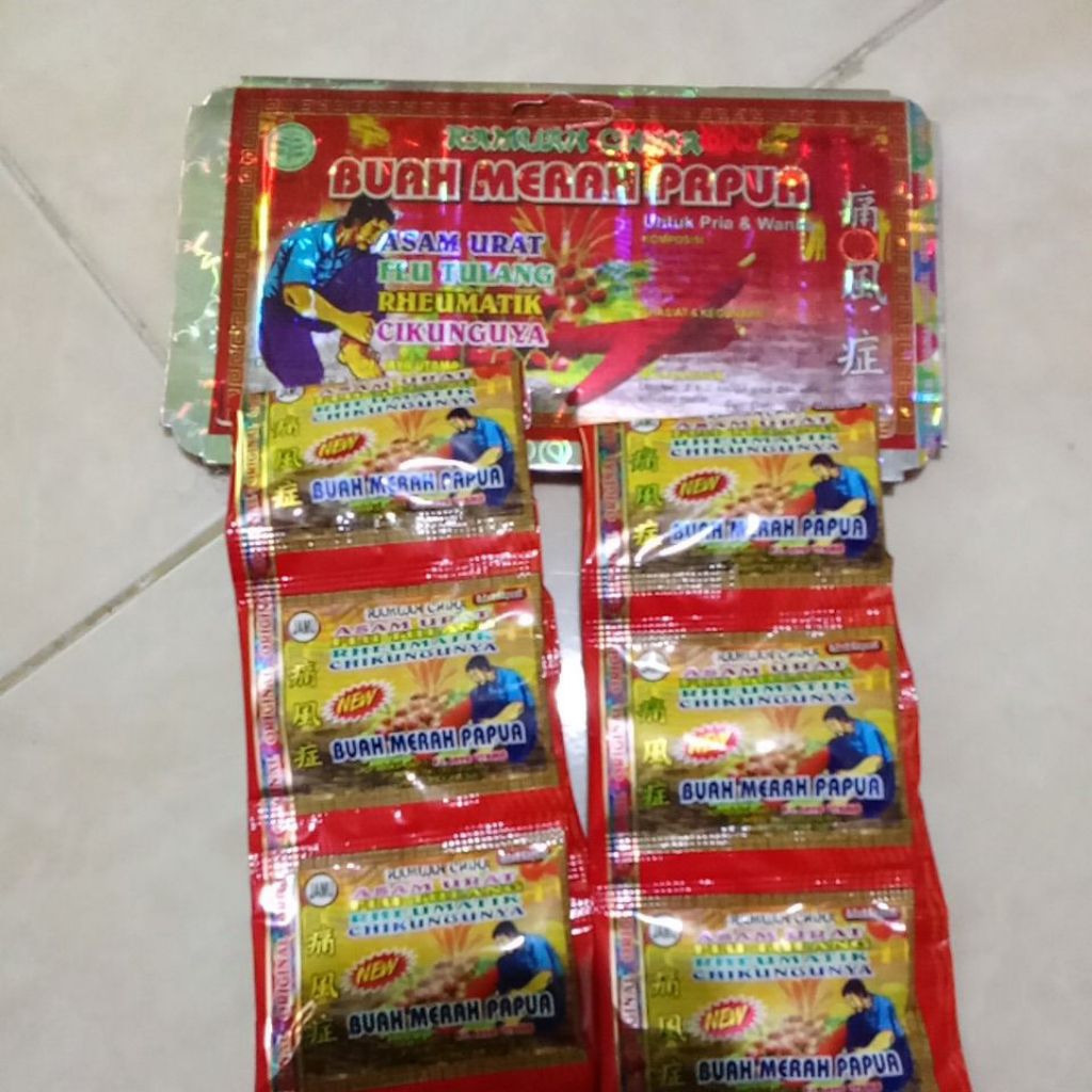 Jual jamu asam urat buah merh kapsul original20bks | Shopee Indonesia